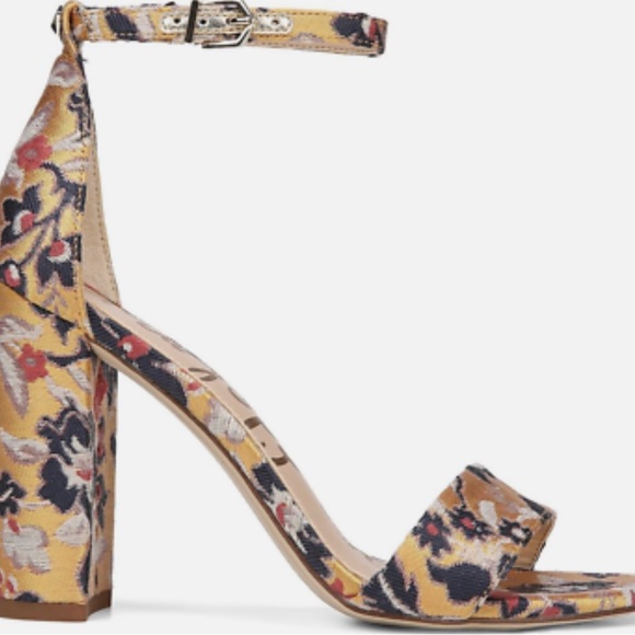 Sam Edelman | Shoes | Yaro Block Heel Sandal Floral | Poshmark